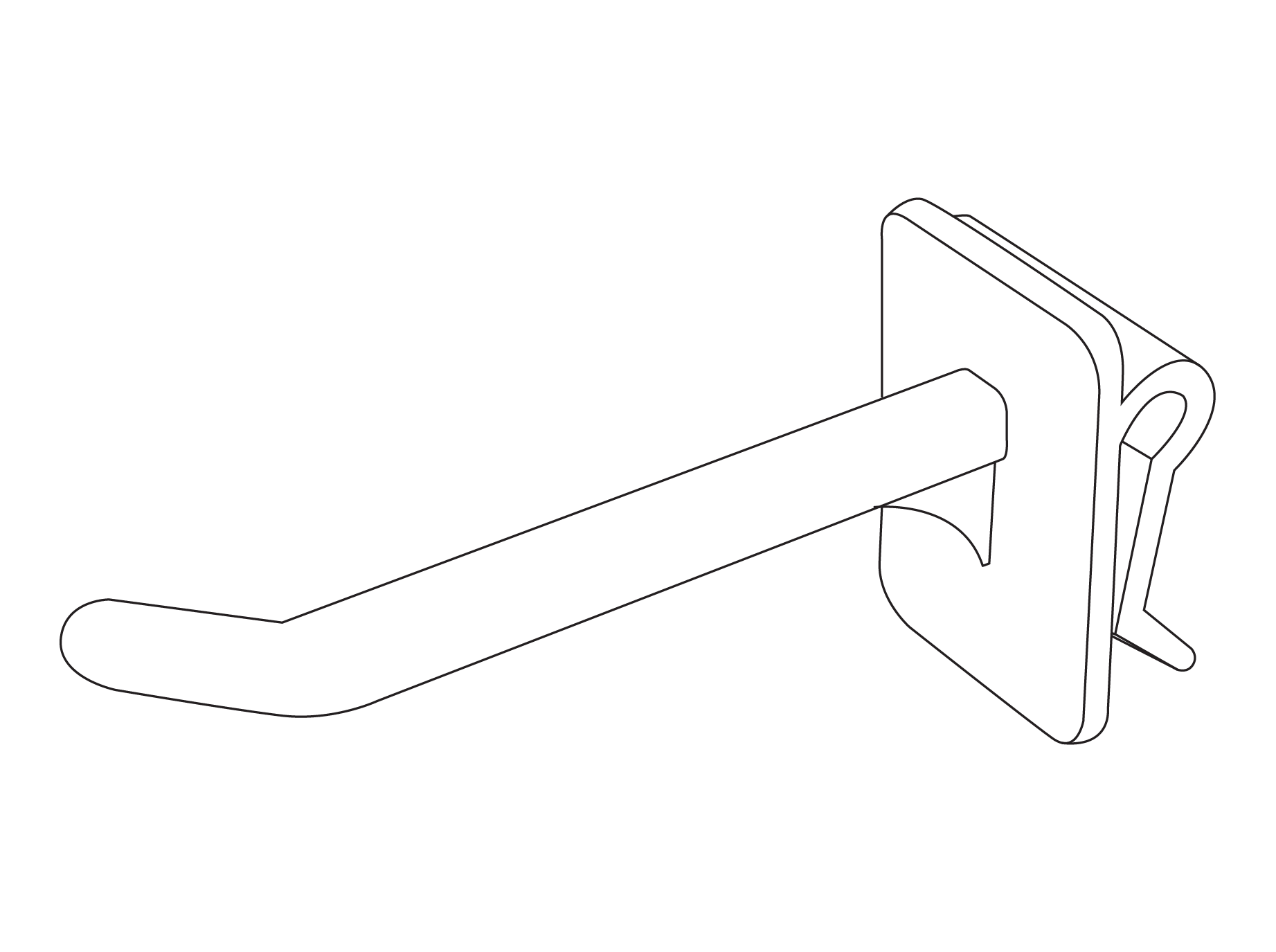 » Corrugated Wide Clip Hook